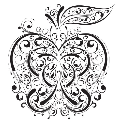 Apple Black and White Vector Images (over 75,000)