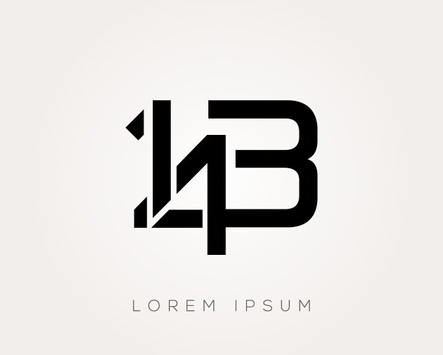 B letter corporate logo design template Royalty Free Vector