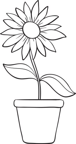 Flower Pot Outline Vector Images (over 17,000)