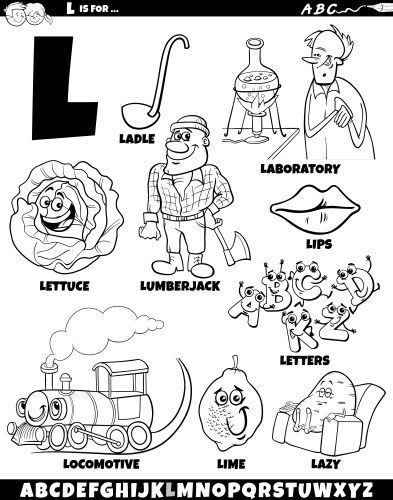 Educational cartoon numbers set with sweets Vector Image