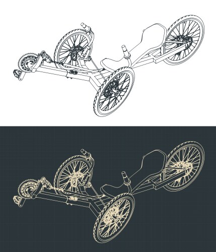 Bike Blueprint Bicycle Vector Images (over 210)