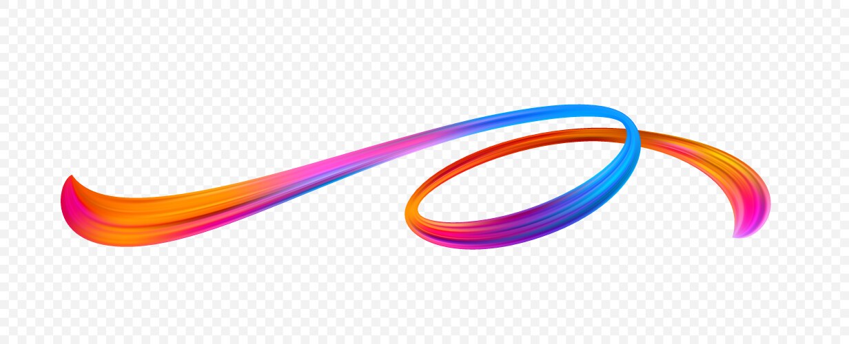 Color brushstroke oil or acrylic paint design Vector Image