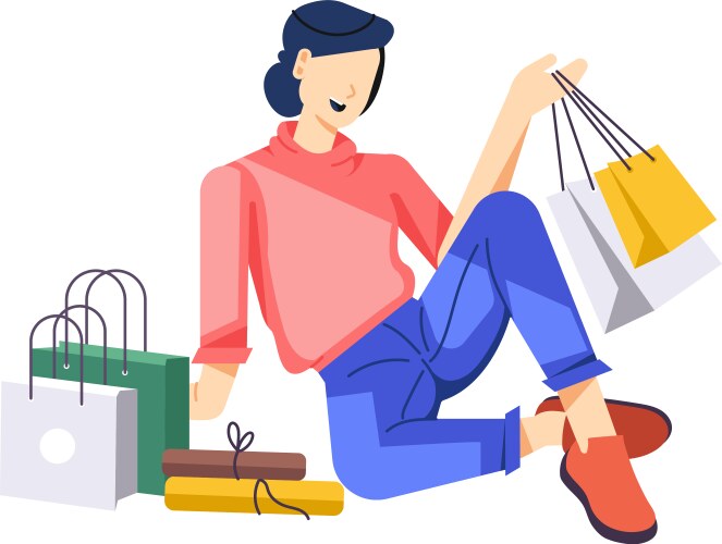 Basic rgbcharacter based flat style o Royalty Free Vector