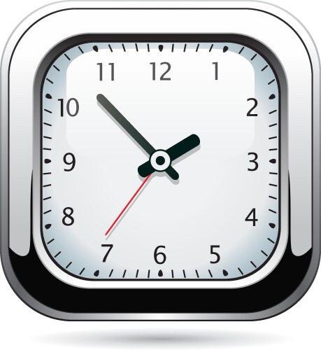 Colorful clock Royalty Free Vector Image - VectorStock