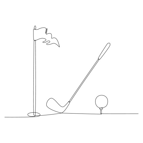 Golf Line Drawings Vector Images (over 950)