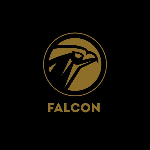 Falcon logo Royalty Free Vector Image - VectorStock