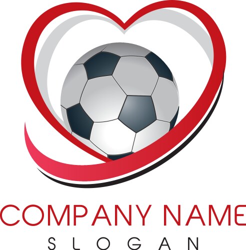 Soccer football emblems design element for logo Vector Image