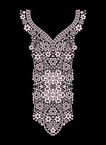 Neck line design Royalty Free Vector Image - VectorStock