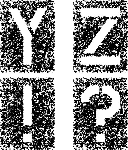 Stencil square font alphabet number Royalty Free Vector Stencil square font alphabet number Royalty Free Vector