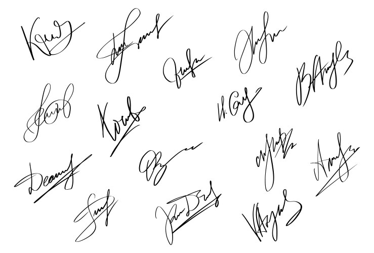 Signature Signatures Surname Vector Images (over 210)