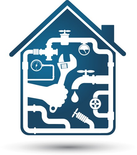 Repair plumbing symbol Royalty Free Vector Image