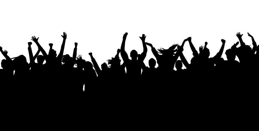 Crowd Hands Up Vector Images (over 3,500)