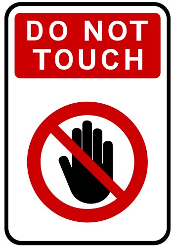 Stop sign do not enter isolated Royalty Free Vector Image