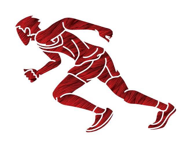Running Person Outline Vector Images (over 6,300)