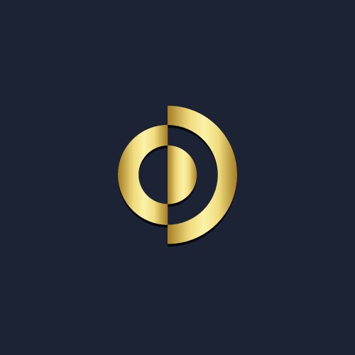 Spin circle technology logo Royalty Free Vector Image