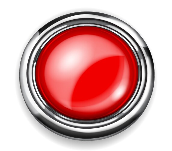 Big button with metallic border Royalty Free Vector Image