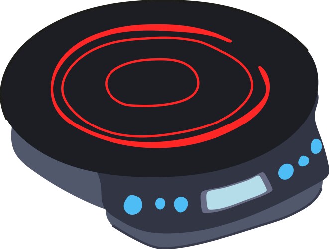 Stove introduction cooktop cartoon Royalty Free Vector Image