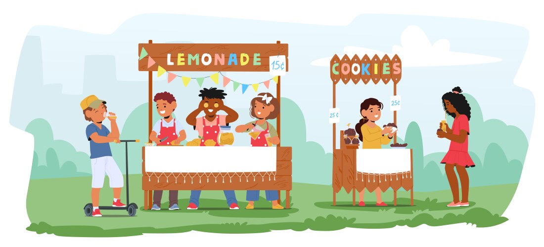 Children Selling Vector Images (over 740)
