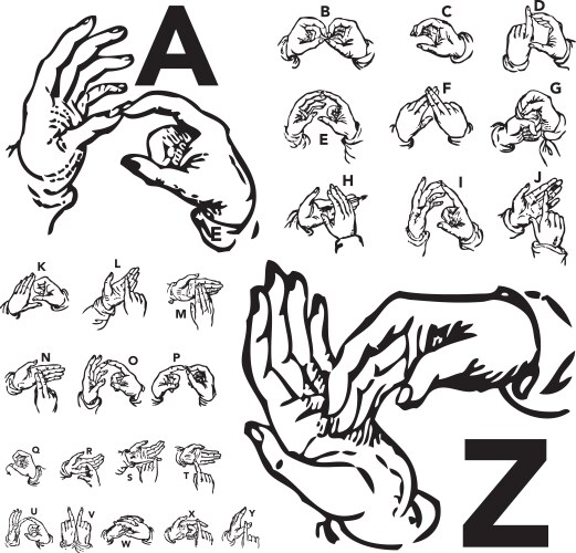 Sign Language Vector Images (over 90,000)