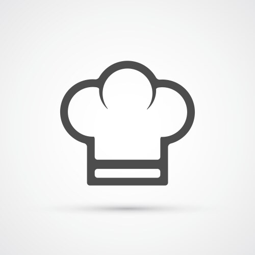 Realistic chef hat composition cooking cap Vector Image