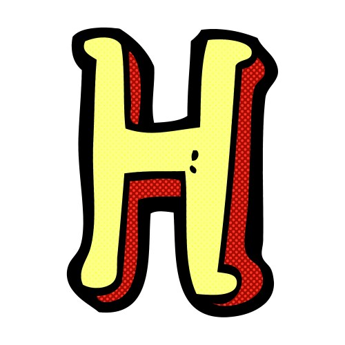 Comic Letter H Vector Images (over 180)