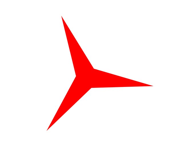 Red Star Sparkle Shape Royalty Free Vector Image