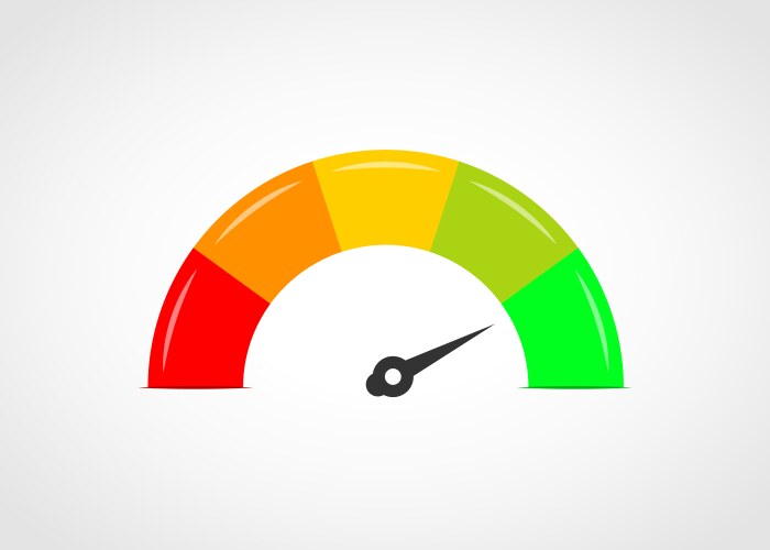 Speed test internet measure speedometer icon fast Vector Image