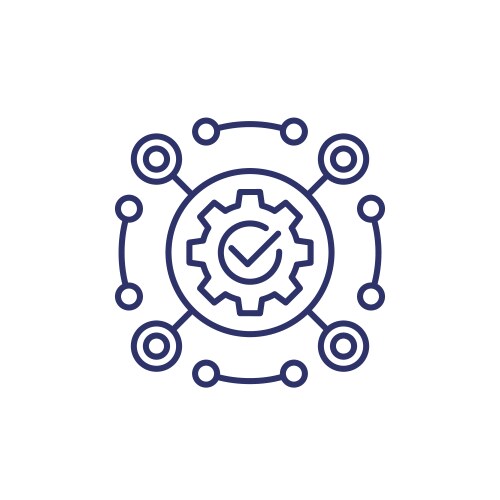 Automation icon Royalty Free Vector Image - VectorStock