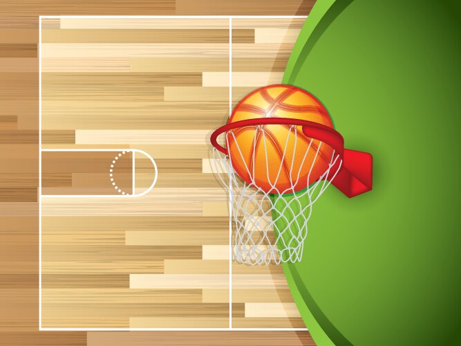 Basketball hoop and a ball design graphic Vector Image