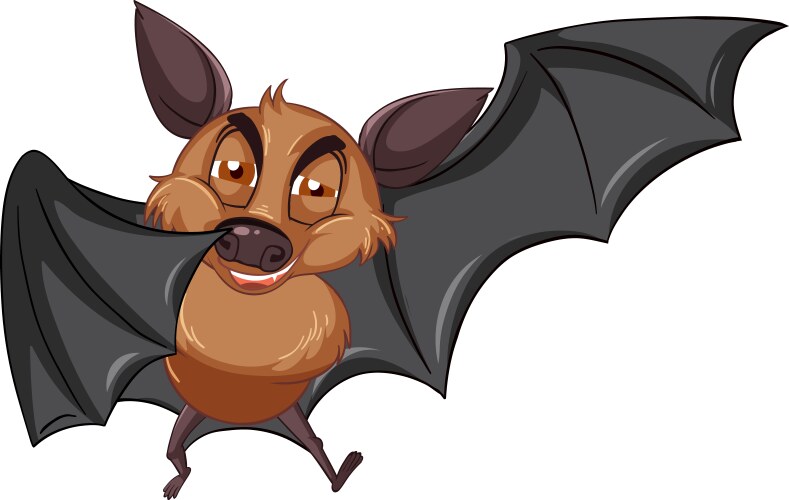 Bat cartoon Royalty Free Vector Image - VectorStock