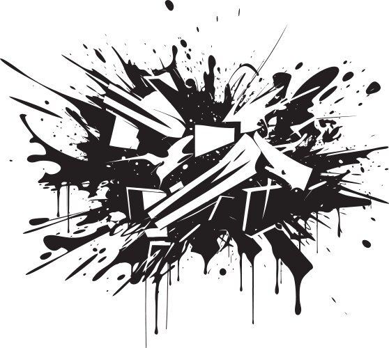 Graffiti galaxy gathering Royalty Free Vector Image