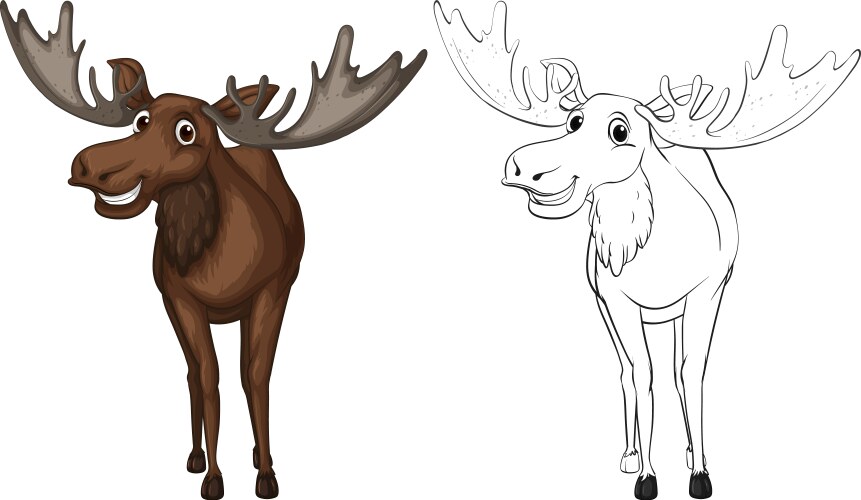 Moose Outline Vector Images (over 4,000)