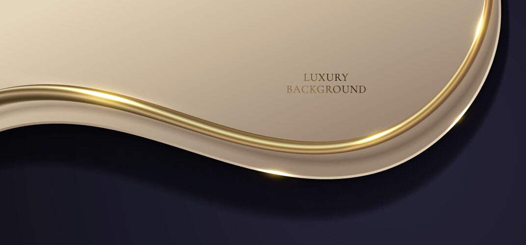 3d modern luxury template design light brown Vector Image