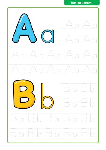 Alphabet letters tracing worksheet with l – Royalty-Free Vector ...