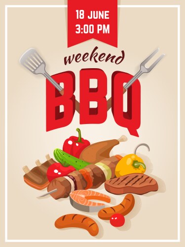 Weekend morning poster Royalty Free Vector Image