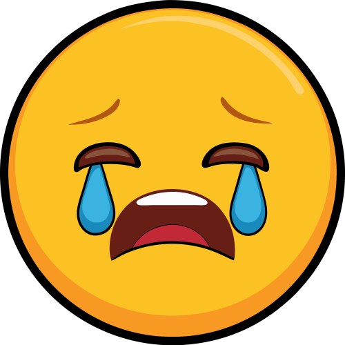 Emoticon Yellow Grief Vector Images (over 300)