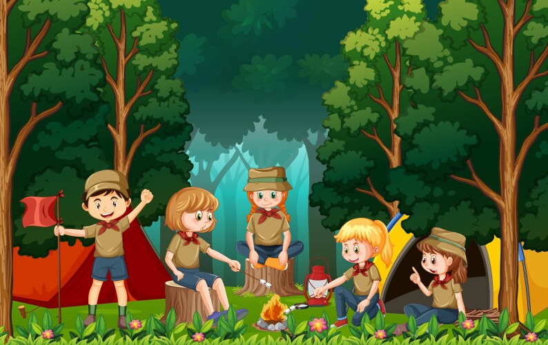 Kids Camping Clipart Vector Images (over 1,000)