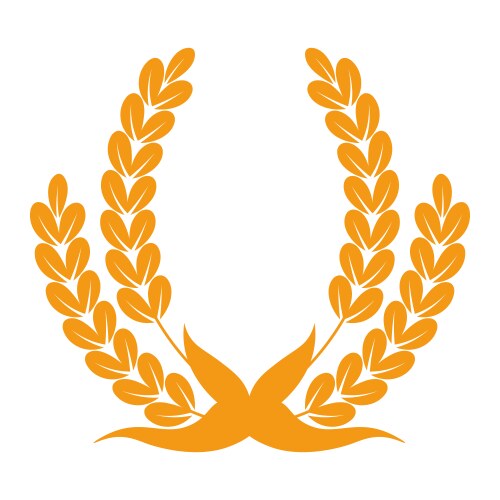 Grass cereal crops agricultural plant Royalty Free Vector