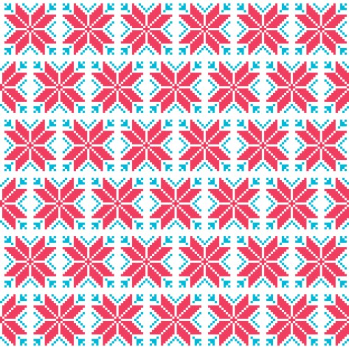 Nordic seamless christmas pattern Royalty Free Vector Image