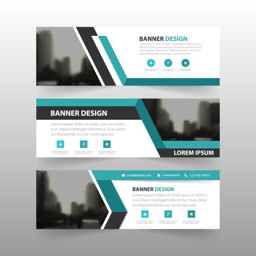 Corporate announcement banner template Royalty Free Vector