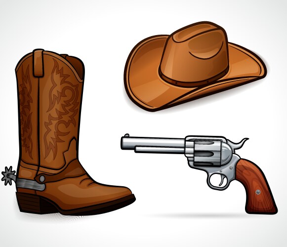Cowboy Boots and Hat Vector Images (over 4,900)