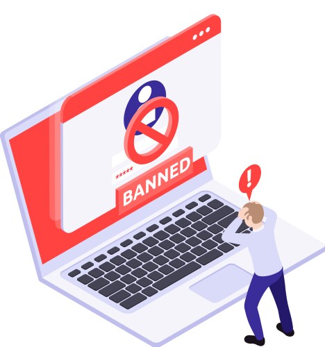 Access allowed denied concept Royalty Free Vector Image