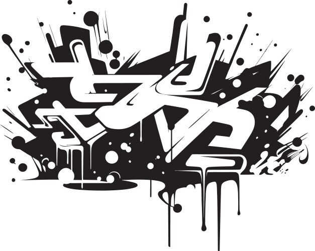 Graffiti galaxy gathering an assembly of graffiti Vector Image