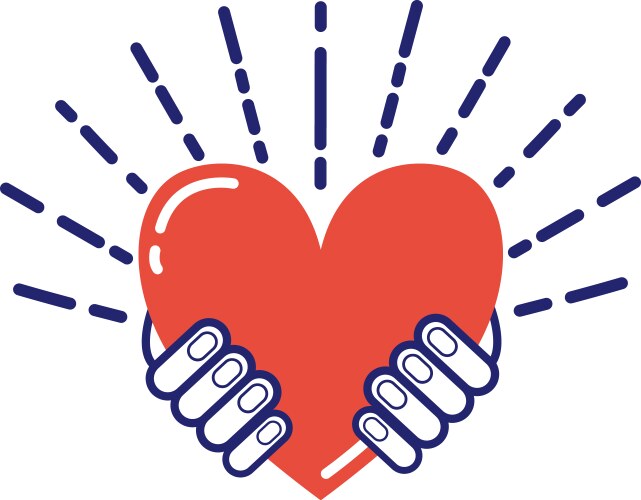 Hand holding golden trophy cup flat cartoon Vector Image