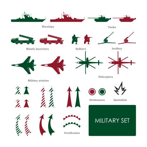 Tactical Map Military Vector Images (96)