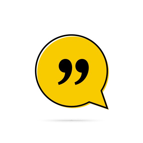 Quote frame with commas Royalty Free Vector Image