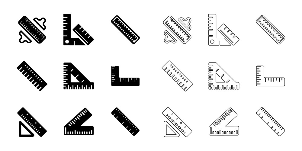 Ruler clipart black and white Vector Images & Graphics for Commercial ...