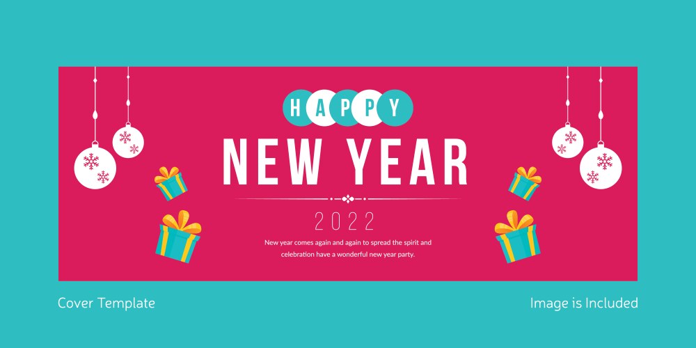 Cover page design of happy new year Royalty Free Vector