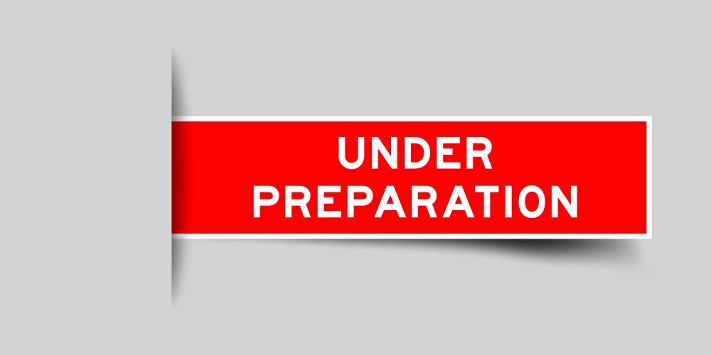 Green color square label sticker with word under Vector Image