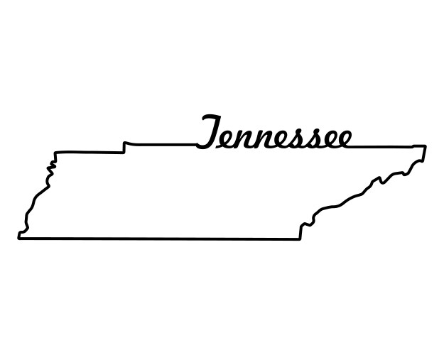Tennessee State Shape Outline Vector Images (over 350)